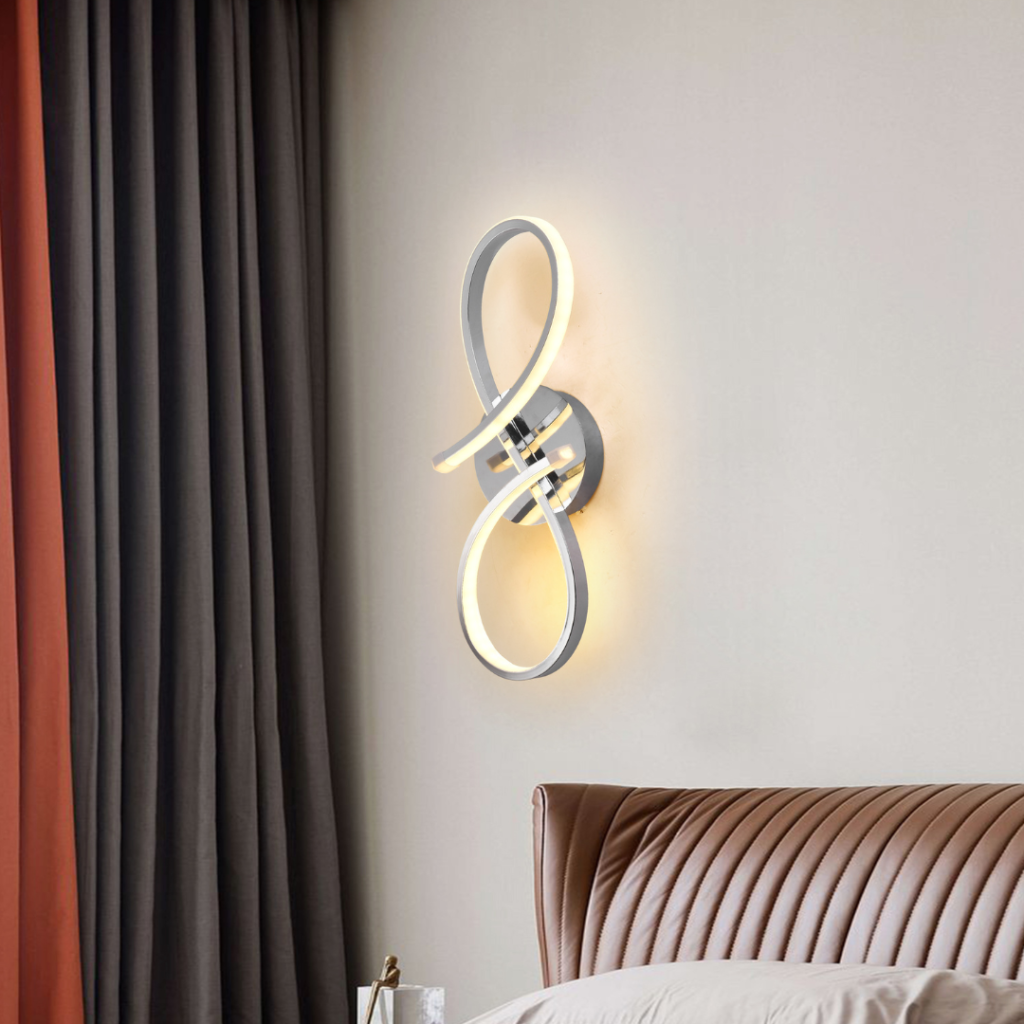 lampara para pared led con diseño moderno con 3 cambios de luz 16W ...