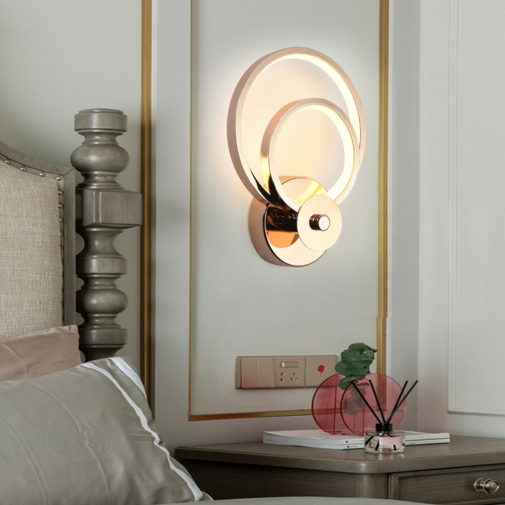 Lampara para pared LED con diseño moderno con 3 cambios de luz 13W MOON ...