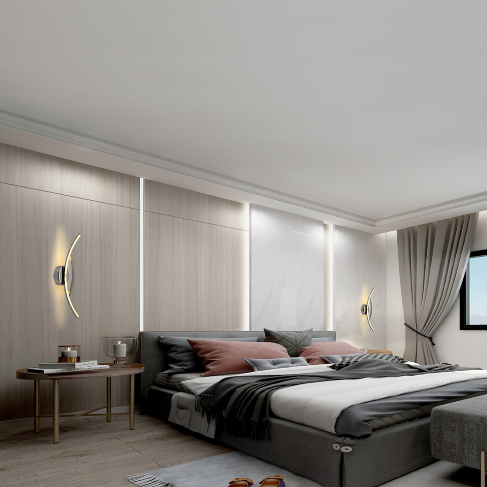 lampara para pared LED con diseño moderno con 3 cambios con luz 14w ...