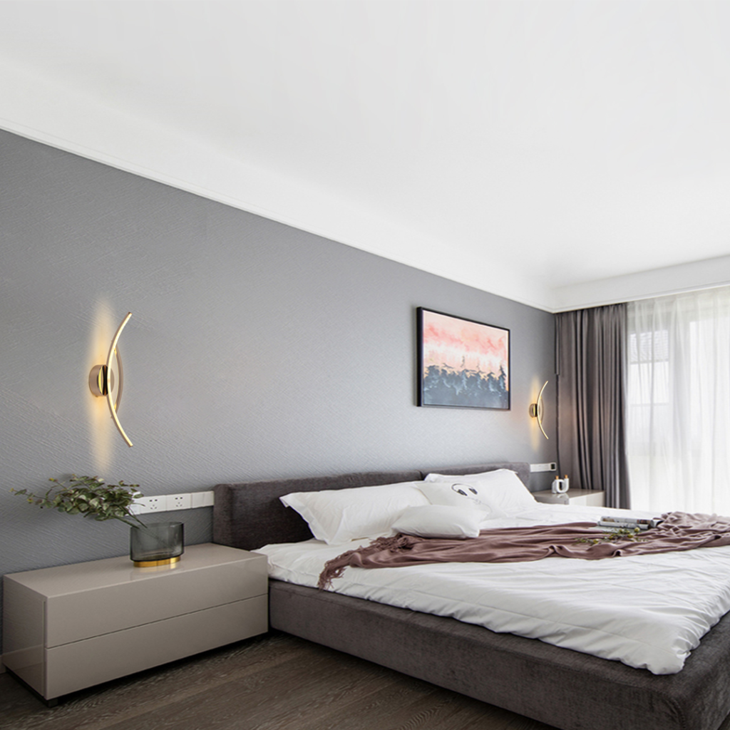 lampara para pared LED con diseño moderno con 3 cambios con luz 14w ...