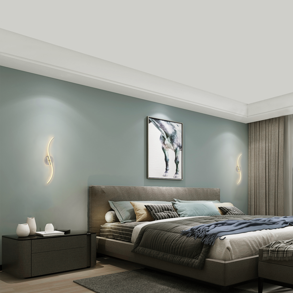 lampara para pared LED con diseño moderno con 3 cambios con luz 12w ...