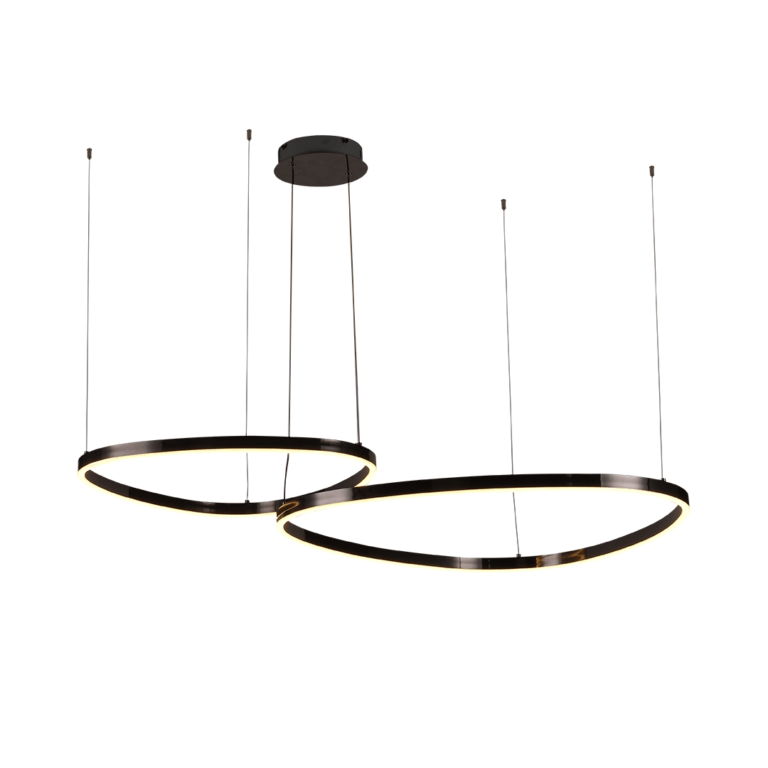 Lampara colgante 2 luces led a control remoto y dimer de intensidad mas ...